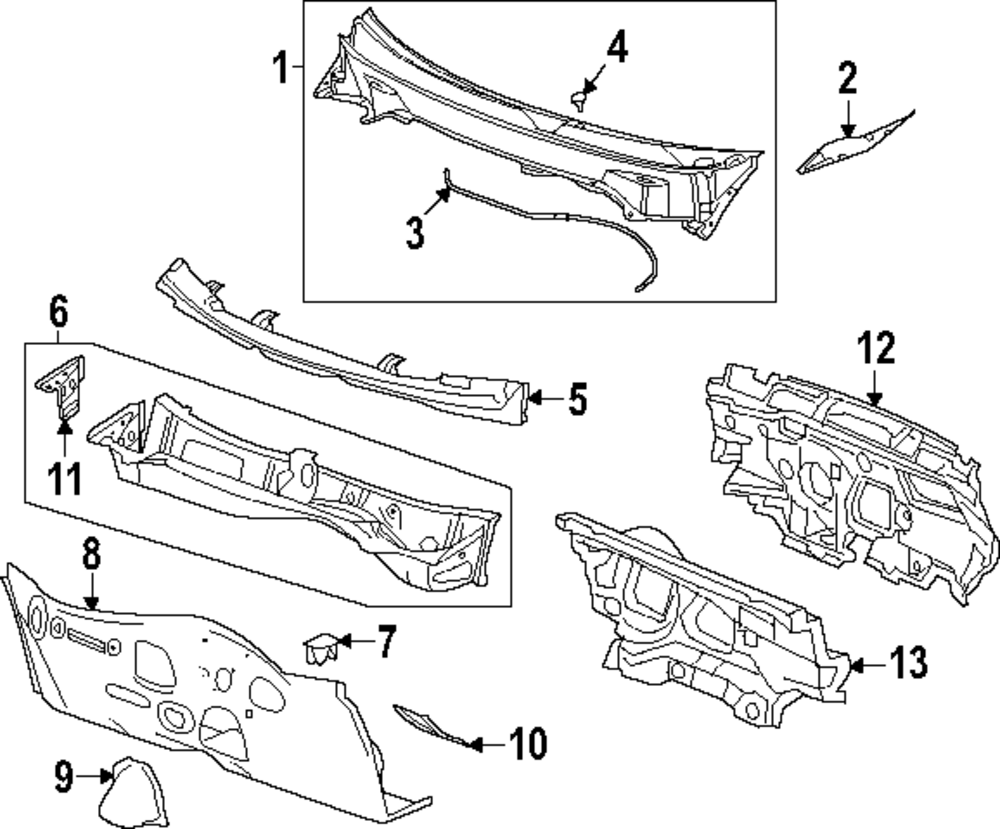 84076678 - Passenger Side Plenum Lower Panel Extension 2025 Chevrolet ...