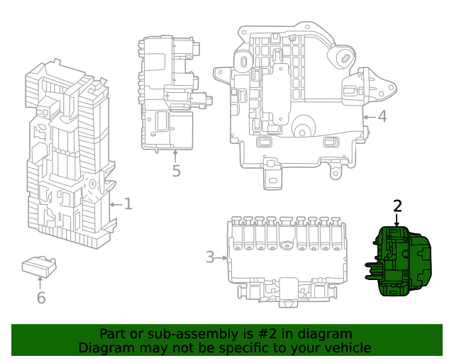 223-906-06-02-64 - Fuse And Relay Box Mercedes-Benz USA Parts