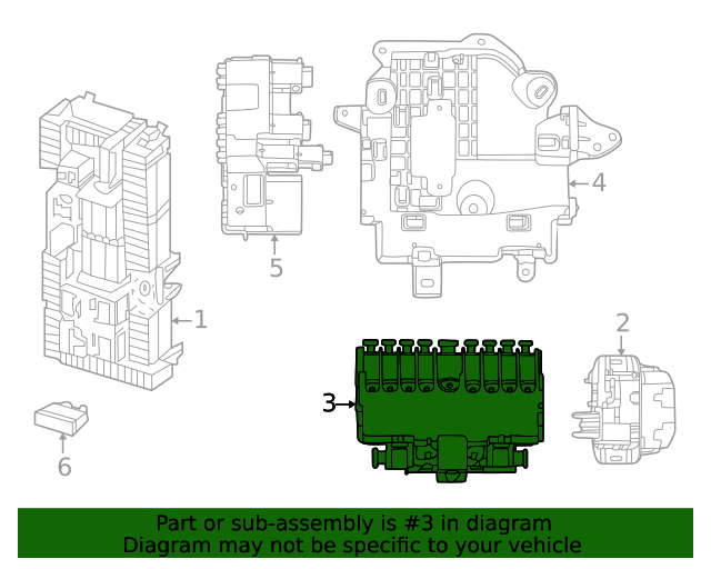2021-2023 Mercedes-Benz Fuse And Relay Center 223-540-83-44-64 ...