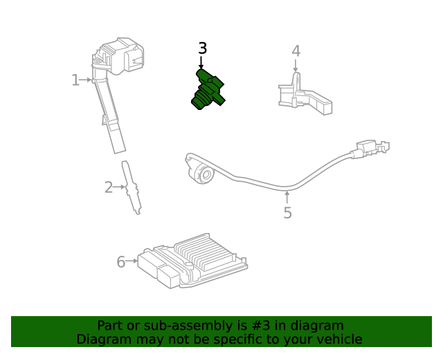 2016-2023 Mercedes-Benz Camshaft Position Sensor 270-905-04-00 ...