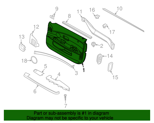 Genuine BMW 51-41-9-154-461 | Door Trim Panel | FREE Shipping on Most ...