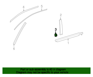 2010-2022 Toyota Applique Clip 75792-0R010 | Toyota Parts Center