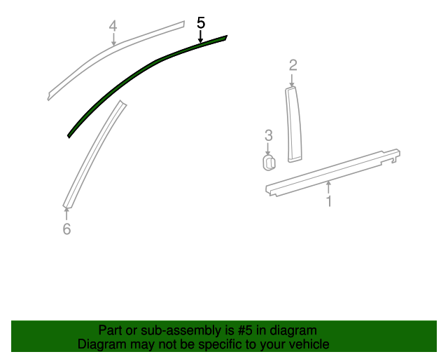2010-2017 Toyota 4Runner Channel Cover 75986-3D091 | Toyota Parts Center