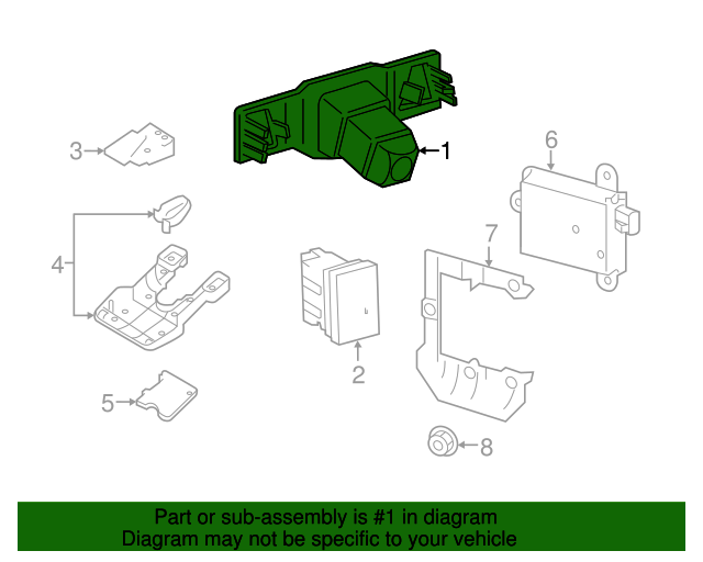 2015-2024 Toyota Camry Camera 86790-06150 | Toyota Parts Center