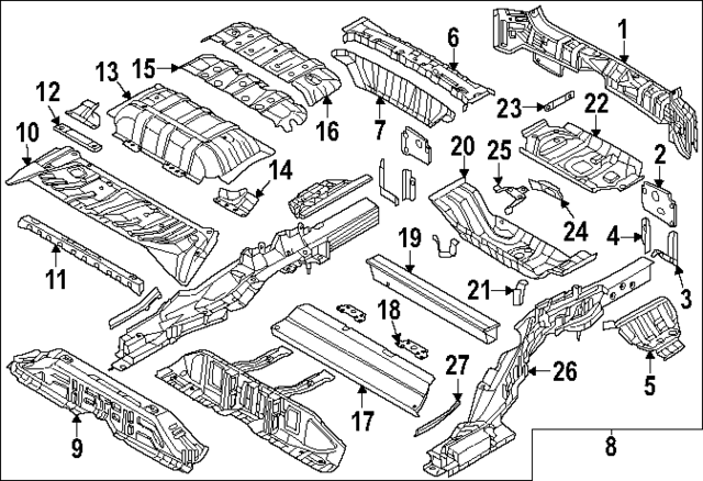 2023-2024 Genesis Electrified GV70 Mount Plate Reinforced Plate 65432 ...
