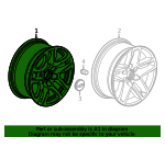 2019-2020 Chevrolet Wheel, Alloy 23376217 | GM Parts Club