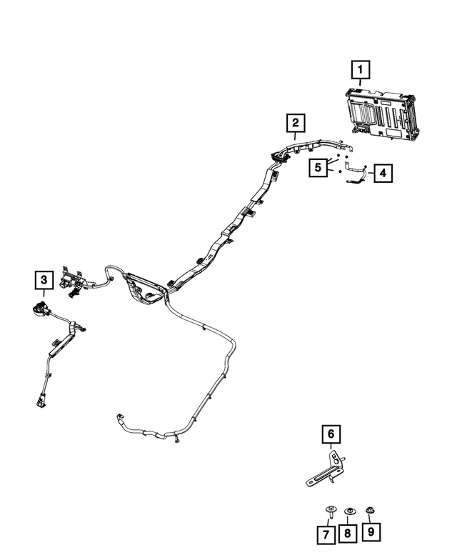 68269817AC - 48 Volt Hybrid Battery Wiring 2019-2024 Ram 1500 ...