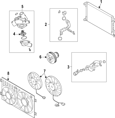 Radiator & Components for 2010 Audi Q7 | Audi USA Parts