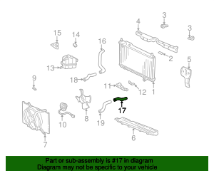 1997-2005 Acura NSX Radiator Coolant Hose 19501-PR7-A01 | OEM Parts Online