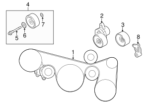 2007-2014 Nissan Idler Pulley 11925-JA11A | OEM Parts Online