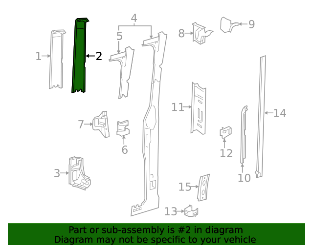9106370200 - Upper Panel 2019-2024 Mercedes-Benz | Mercedes-Benz USA Parts