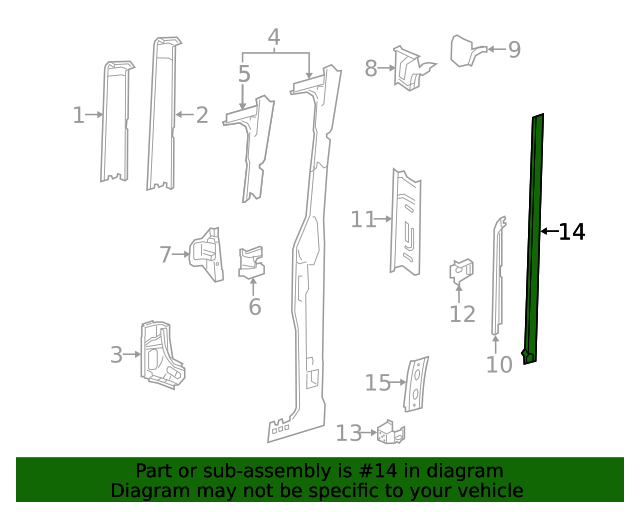 906-630-09-10 - Upper Pillar 2010-2023 Mercedes-Benz | Mercedes-Benz ...
