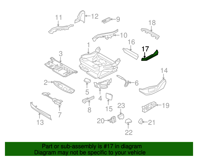 52107170705 - 2008-2014 BMW X6 Front Trim (52-10-7-170-705) | BMW of ...
