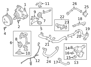 Genuine OEM Thermostat Housing Part# LR106640 Fits 2018-2024 Land Rover ...