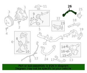 LR108956 - By-Pass Hose 2018-2023 Land Rover | AutoNation Parts
