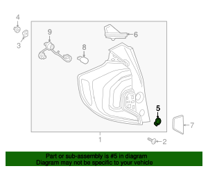 2018-2022 GM Rear Body Structure Stop Lamp Access Cap 84159506 ...