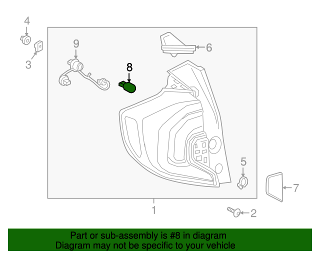2015-2024 GM Headlamp Bulb 13596816 | AutoNationParts.com