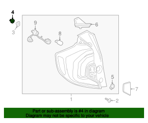 2018-2022 GM Tail Lamp Retainer 84221533 | GMPartsDirect.com