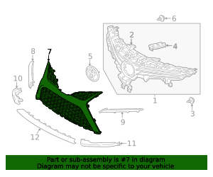 2021 Toyota Camry Lower Grille 53102-06640 | Toyota Parts Center