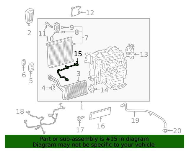 88620-0E050 - A/C Evaporator Temperature Sensor - 2017-2023 Toyota ...