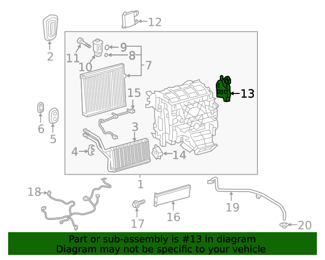 87106-06360 - HVAC Air Inlet Door Actuator - 2016-2024 Toyota | OEM ...