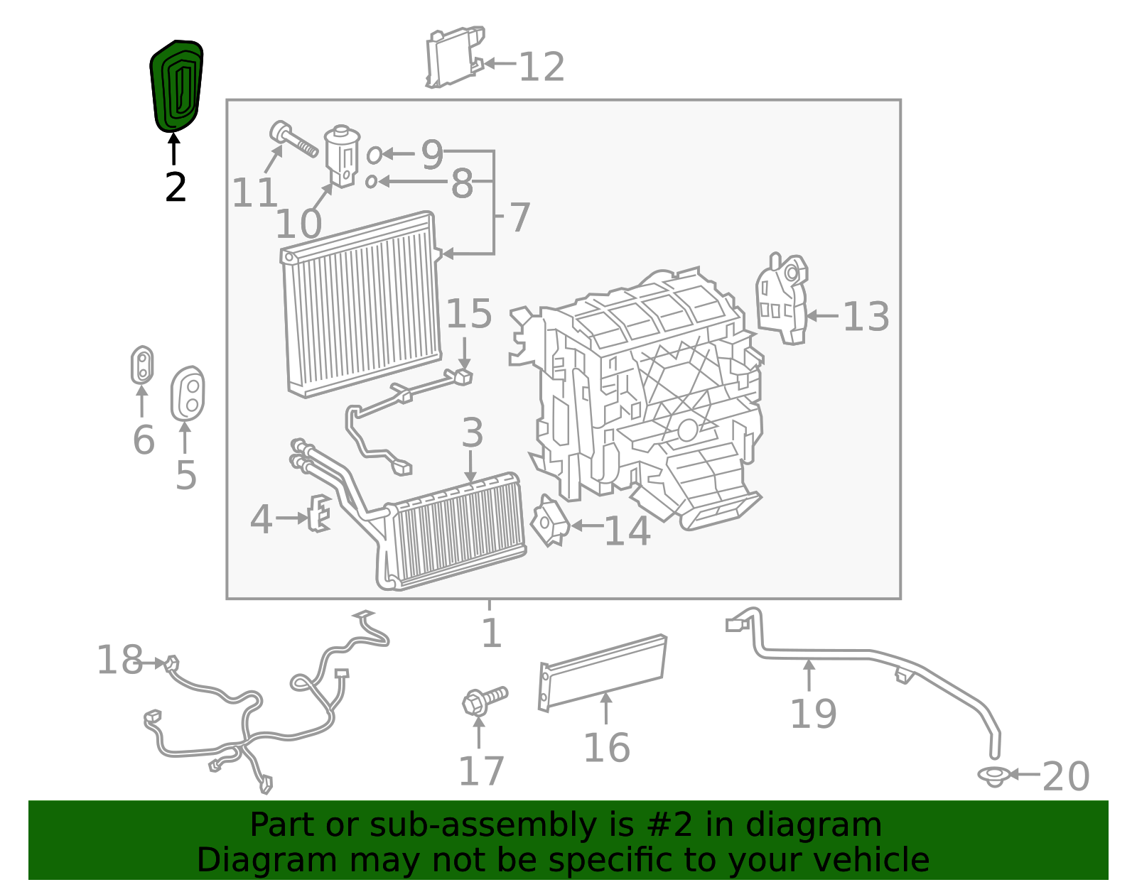 2019-2022 Toyota AC & Heater Assembly Grommet 88899-06300 | OEM Parts ...