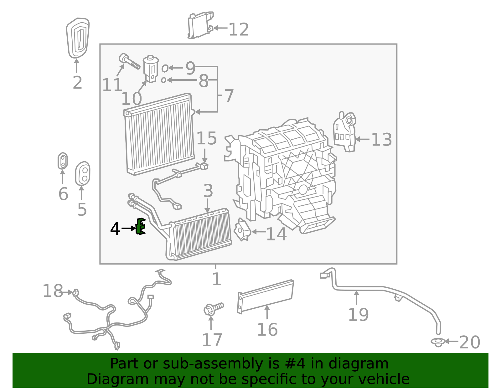 2008-2024 Toyota Heater Core Clip 87124-33070 | Toyota Parts Center