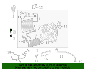 87128-28010 - HVAC Heater Core Grommet - 2018-2023 Toyota | OEM Genuine ...