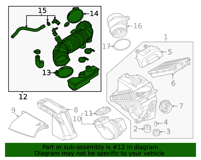 28130-R0300 - Intake Pipe 2022 Kia Carnival | Kia.Parts Store