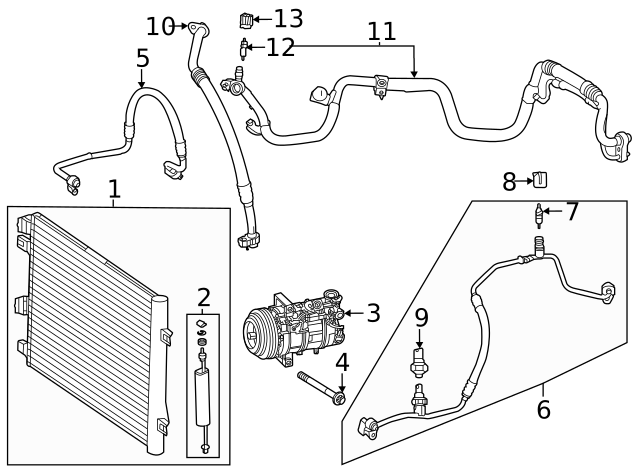247-500-00-54 - A/C Condenser 2019-2023 Mercedes-Benz | AutoNationParts.com