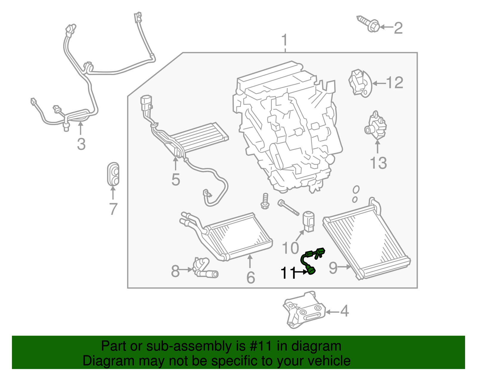 2012-2019 Toyota Prius C Refrigerant Temp Sensor 88620-52010 | Toyota ...