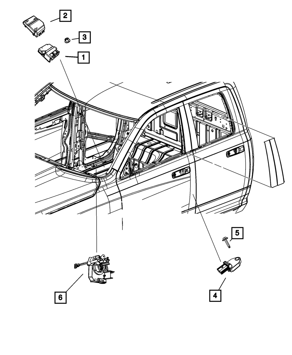 2012 Ram Occupant Restraint Module 68148018AC | Mopar eStore