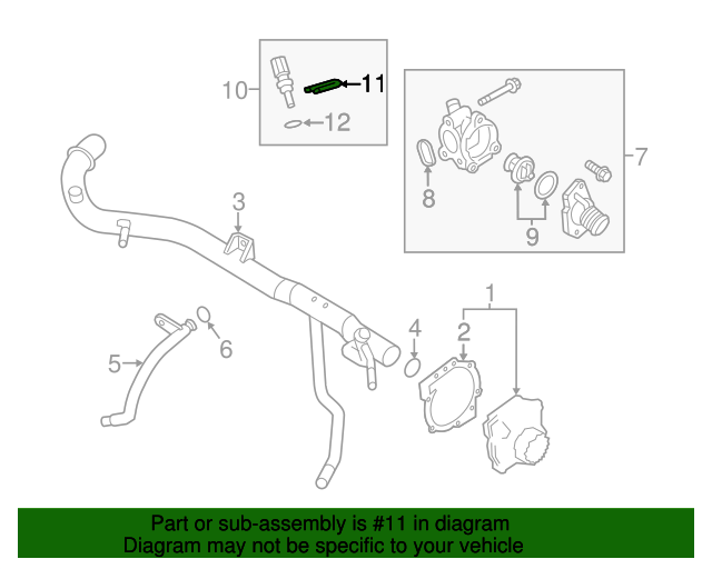 2006-2016 Volvo Temp Sensor Clip 30650462 | TascaParts.com