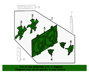 2000-2001 Nissan Maxima Fan Assembly B1481-5U002 | TascaParts.com