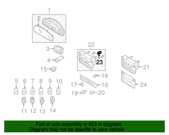 8691666 - Cabin Air Temperature Sensor 2002-2014 Volvo ...