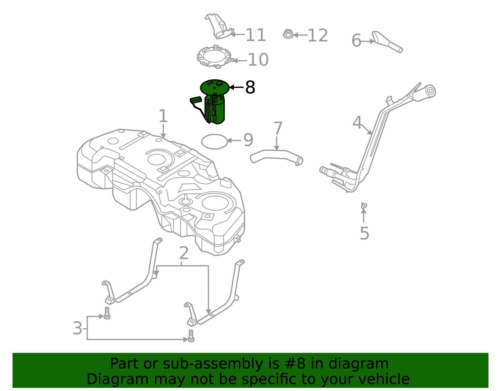 2020-2025 Ford Fuel Pump And Sender Assembly LX6Z-9H307-D | QuirkParts