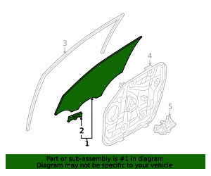 2022-2024 Hyundai Door Glass 82420-CW000 | OEM Parts Online