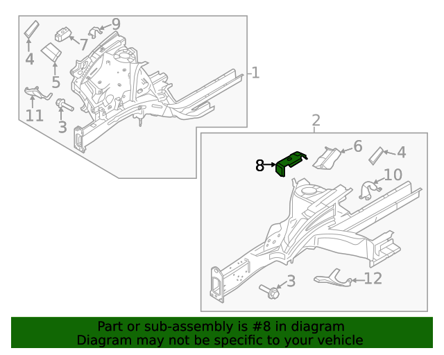 2020-2022 Hyundai Palisade Fender Mtg Bkt 64493-S8000 | OEM Parts Online