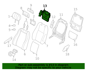 2020-2022 Land Rover Range Rover Lumbar Support LR101122 | OEM Parts Online