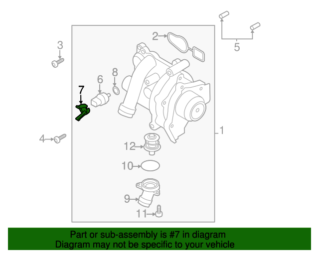 06H-121-142-C - Engine Coolant Temperature Sensor Clip 2009-2018 Audi ...