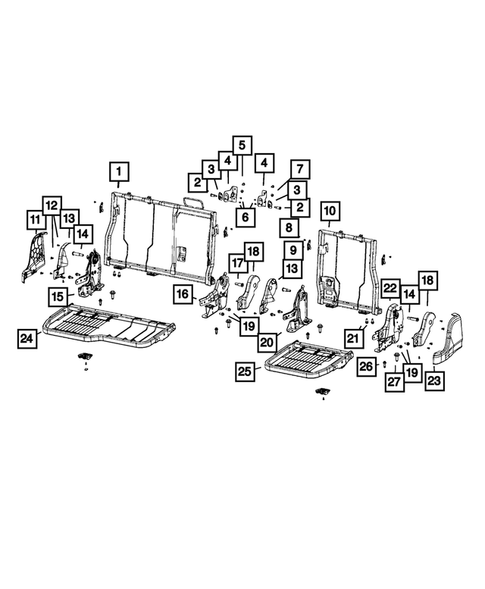 Rear Seats - Second Row Adjusters, Recliners, Shields and Risers for ...