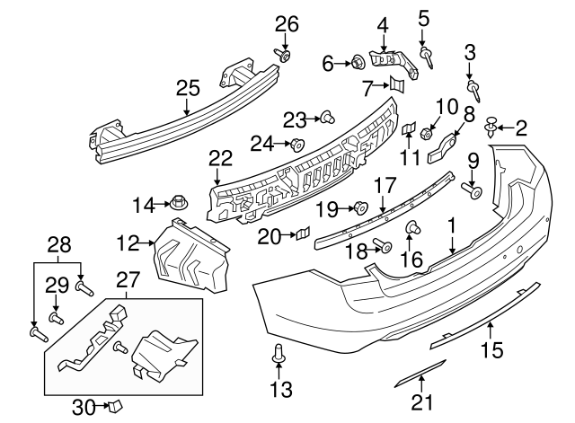 2017-2020 Ford Exhaust Duct Screw W716195-S439 | Blue Springs Ford Parts