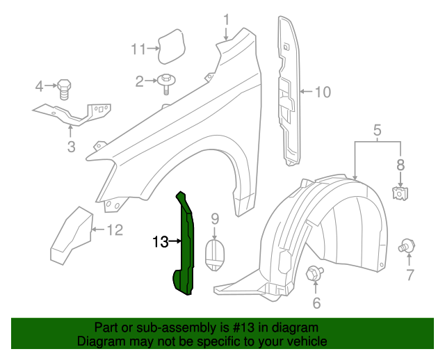 2011-2018 Volkswagen Jetta Sound Absorber 5C6-864-236-B | OEM Parts Online