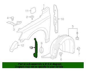 2011-2018 Volkswagen Jetta Sound Absorber 5C6-864-236-B | OEM Parts Online