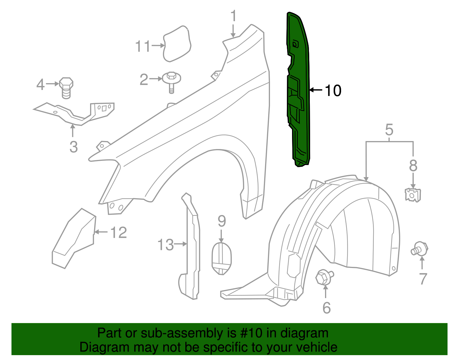 2011-2018 Volkswagen Jetta End Plate 5C6-821-111-A | OEM Parts Online