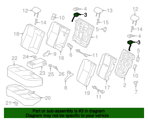 72057-12010-C0 - Folding Seat Latch Release Handle 2016-2018 Toyota ...