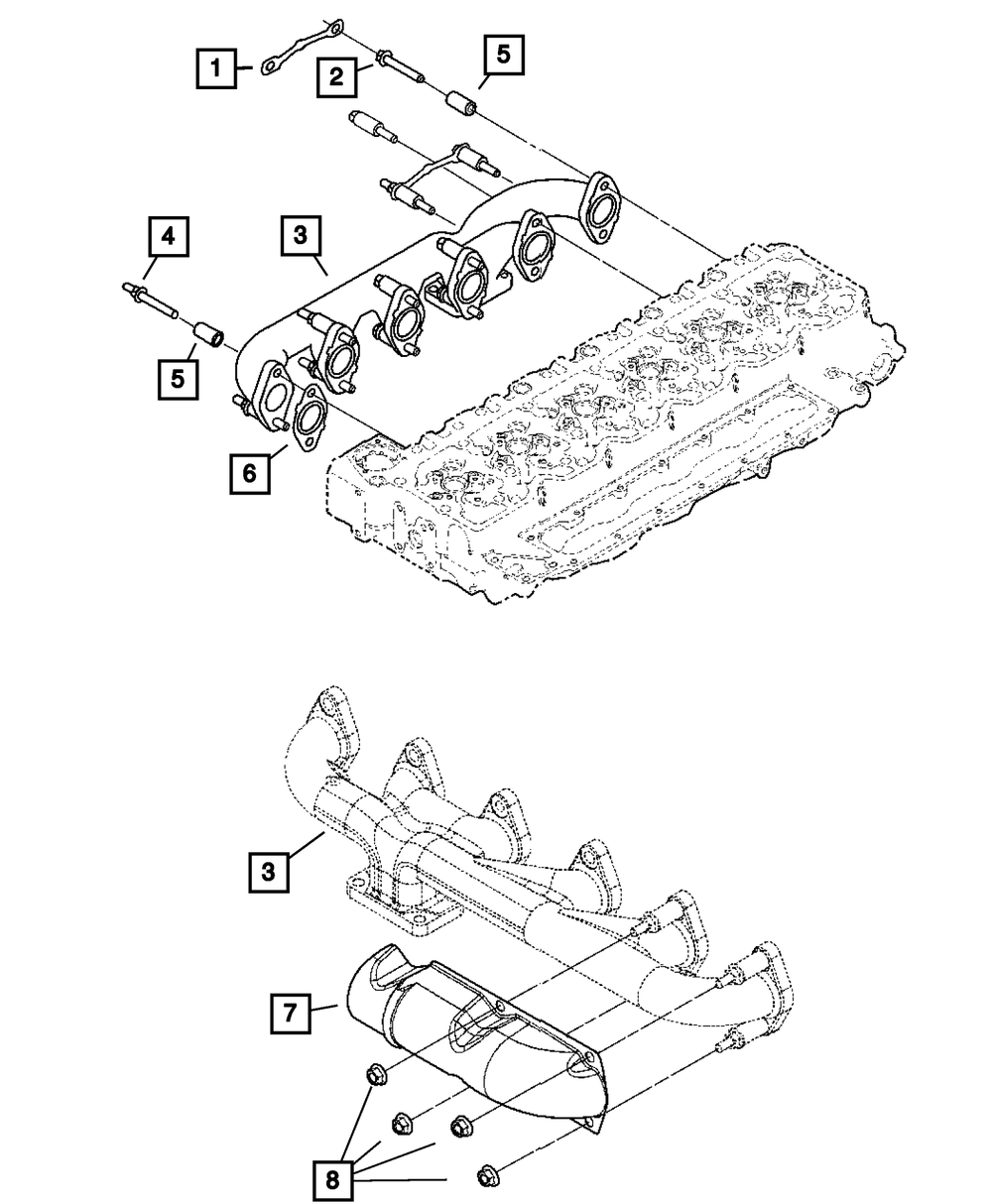 5135788AC - High-Quality Exhaust Manifold for 2003-2009 Dodge ...
