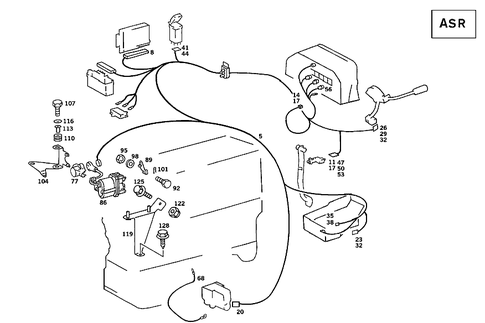 Acceleration Skid Control (Asr) for 1993 Mercedes-Benz 190 E | Mercedes ...