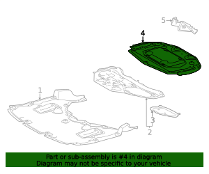 2021-2023 Toyota Mirai Under Cover 51420-62010 | Toyota Parts Center