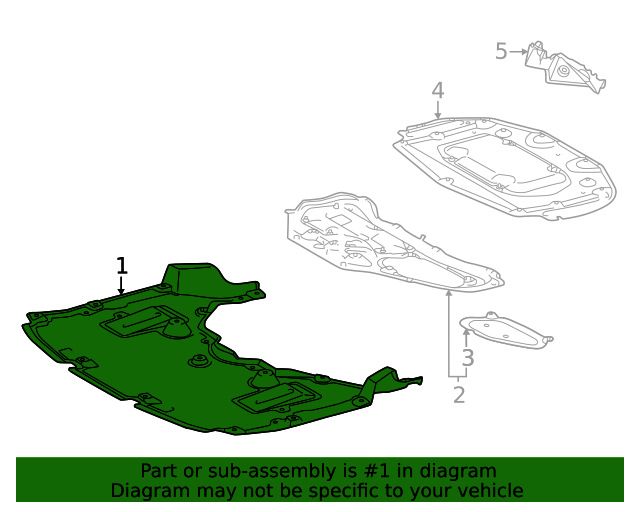 2021-2023 Toyota Mirai Splash Shield 51441-62020 | Toyota Parts